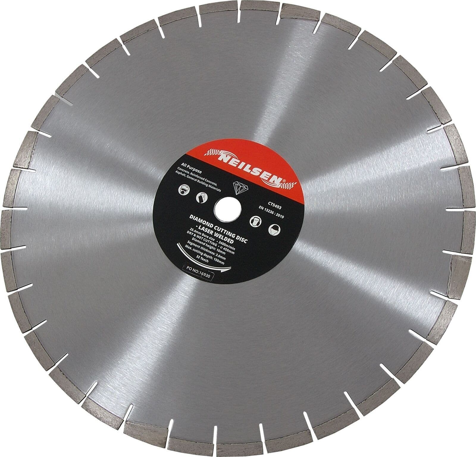 Diamond Cutting Disc 18& x22; /450mm Laser Welded