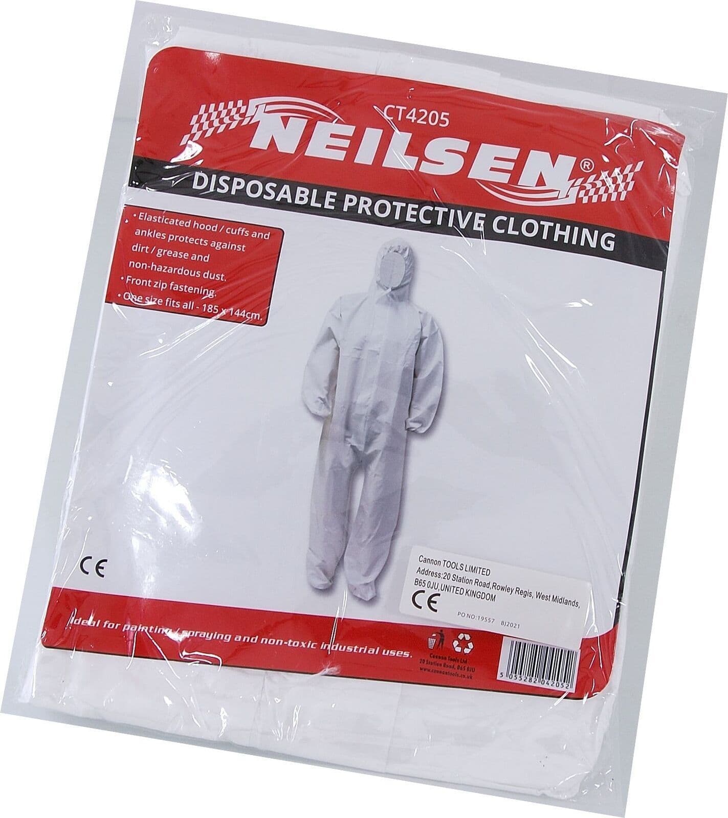Disposable Coveralls Boilersuit White Painters Protective Overalls Suit ...