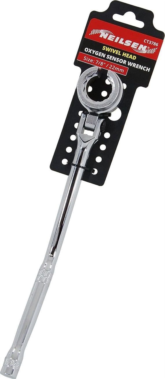 Flexible Swivel Head Oxygen Sensor Wrench - 7/8" 22 mm