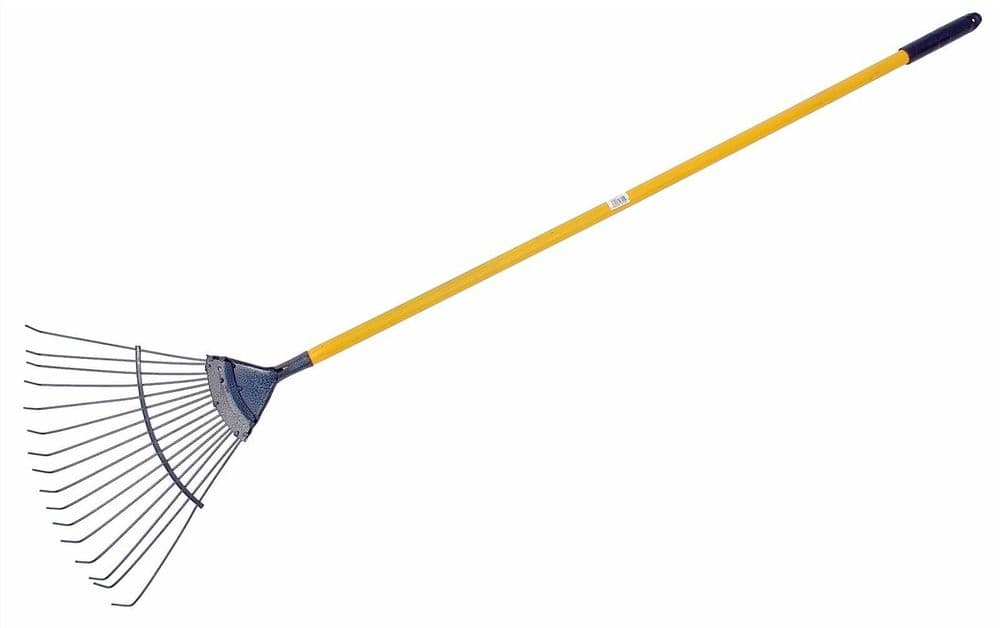 Green Plastic Lawn Rake Outdoor Garden Diy Hand Tools Gardening Leaves ...