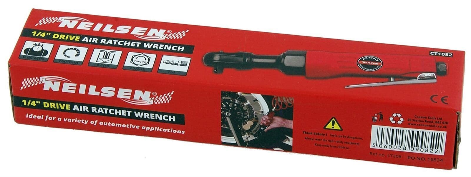 Heavy Duty 1/4" Drive Air Ratchet Wrench Compressor Tool