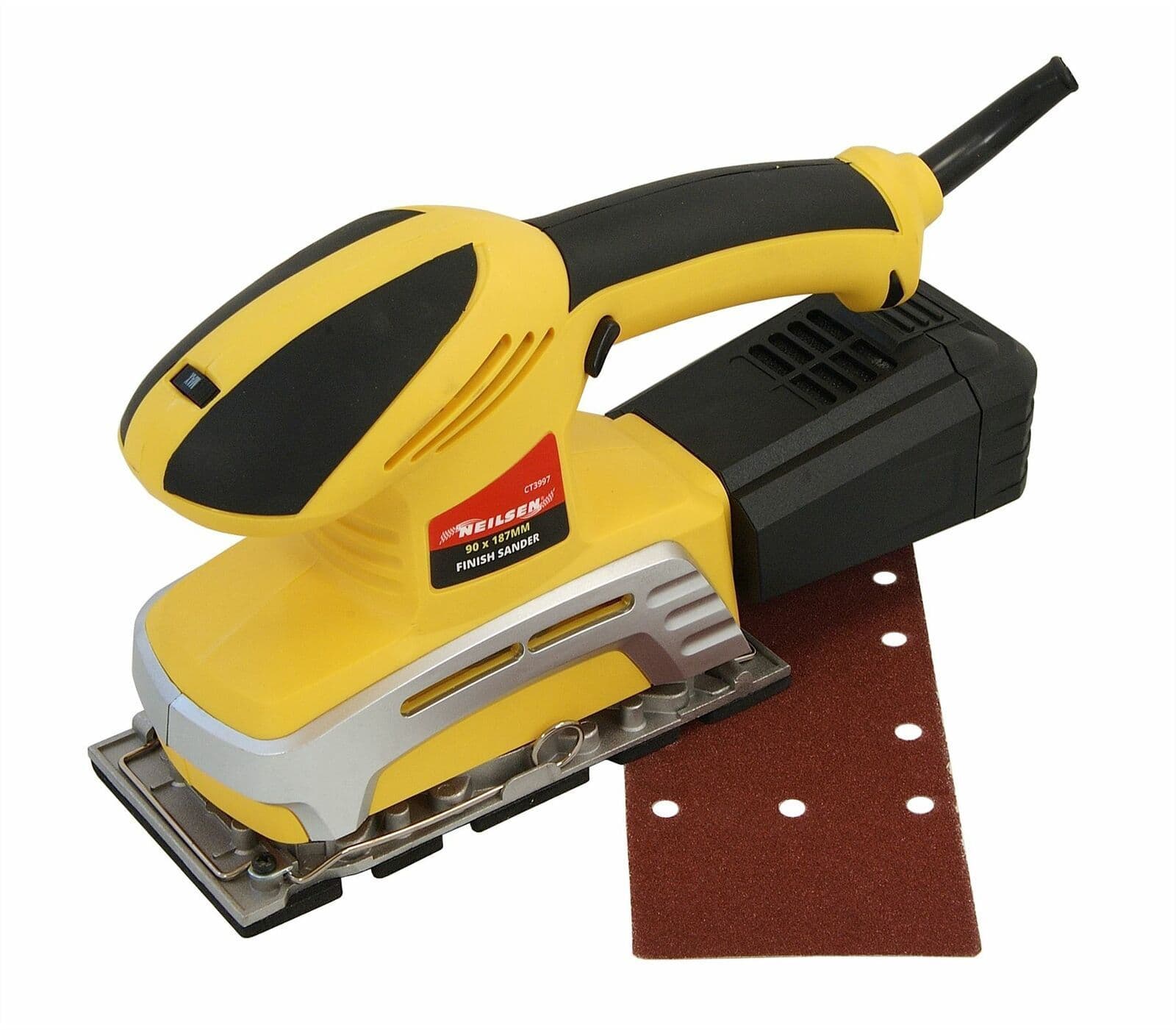 Heavy Duty 220W 90 X 187mm Electric Detail Palm Orbital Sander