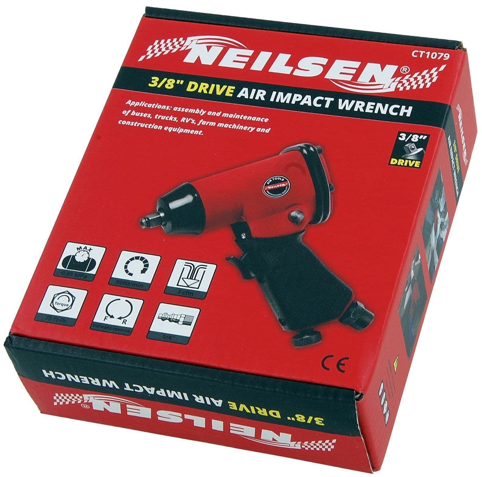 Heavy Duty 3/8" Drive Pneumatic Air Impact Wrench Ratchet Compressor ...