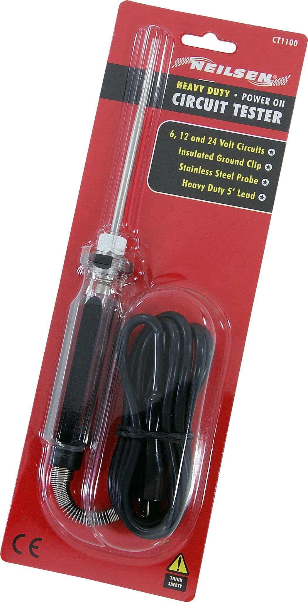 Heavy Duty Automotive Circuit Tester Test Lamp Light 6V 12V 24V Garage Tools