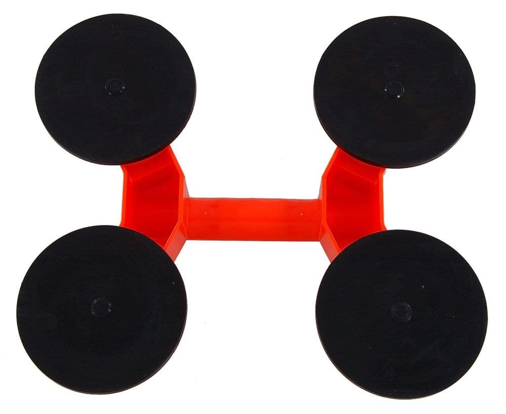 Heavy Duty Dual Double Quad Rubber Suction Cup Glass Lifting Handle Lifter