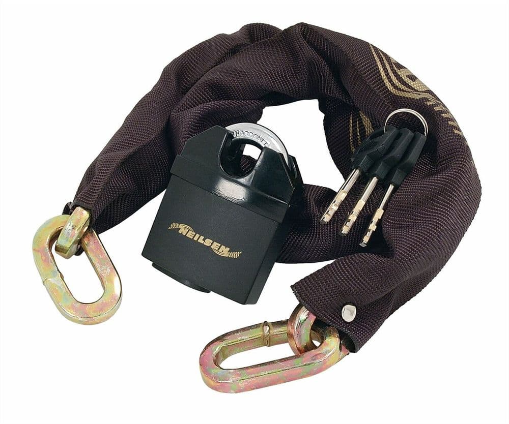 Heavy Duty Motorcycle Motorbike Bike Security Chain Lock 1 8 Metre 65mm ...