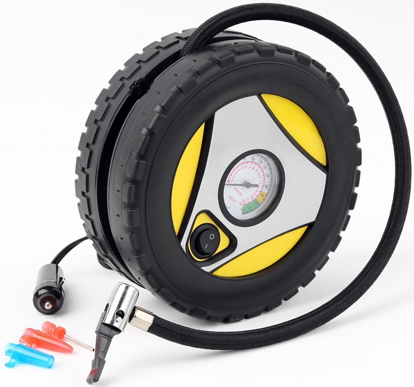 Heavy Duty Powerful 260Psi 12V Electric Car Tyre Inflator Air ...