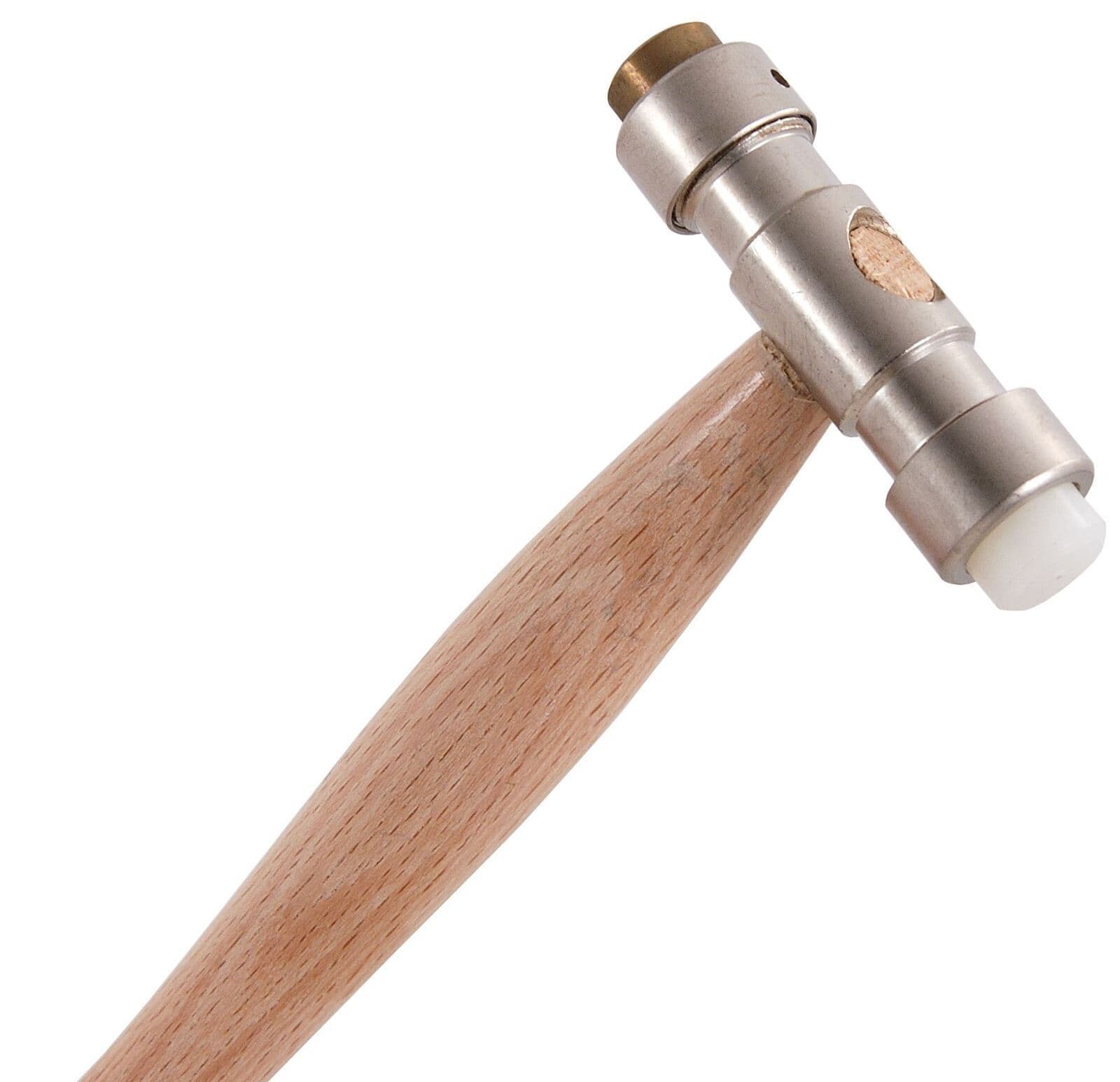 Hobby Hammer With Interchangeable Brass And Nylon Heads