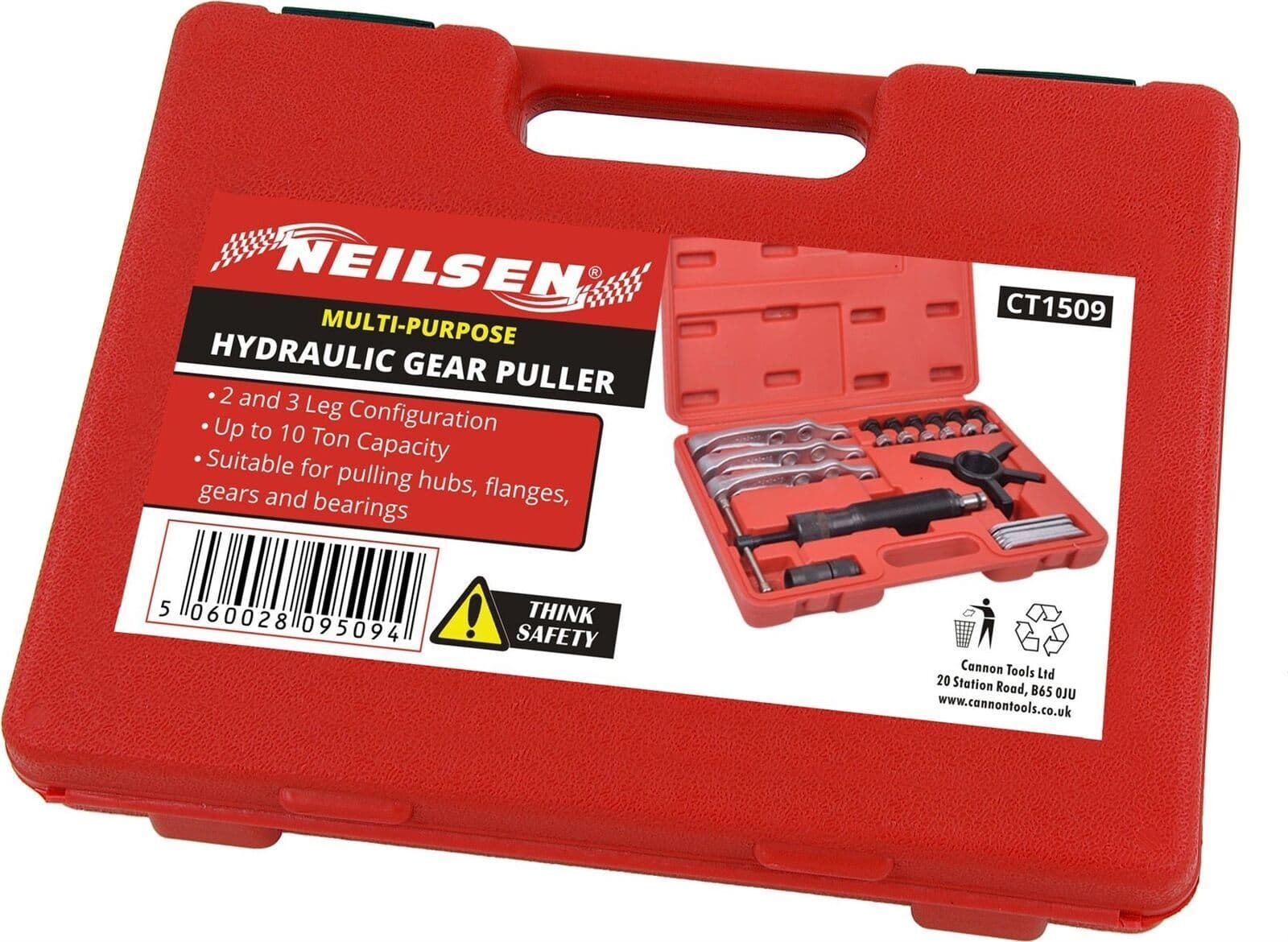 Hydraulic 6 Way 10 Ton Gear Jaw Puller Hub Flange Bearing Puller