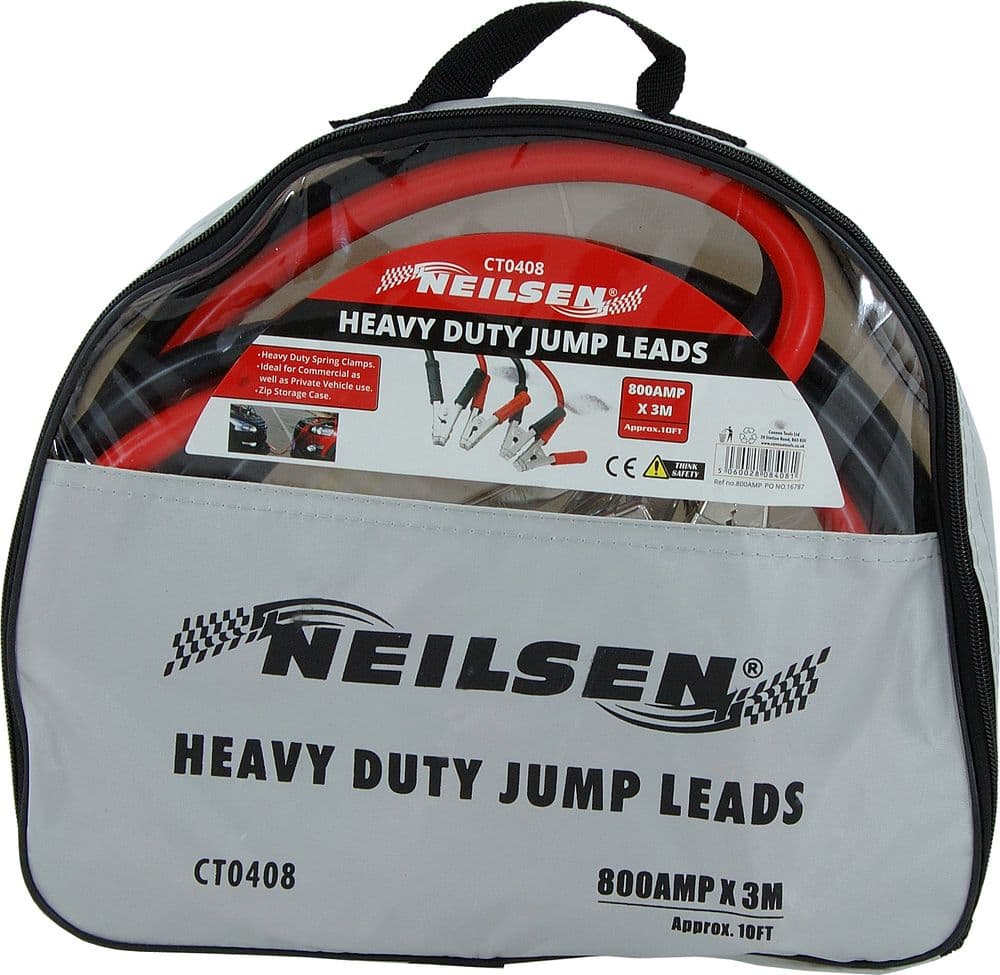 Jump Leads Heavy Duty Battery Start 3m Booster Cable Car Van Truck
