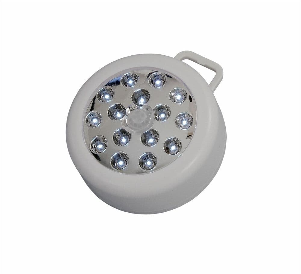 Led Toilet Bathroom Night Light Pir Motion Activated Sensor 15 Led White