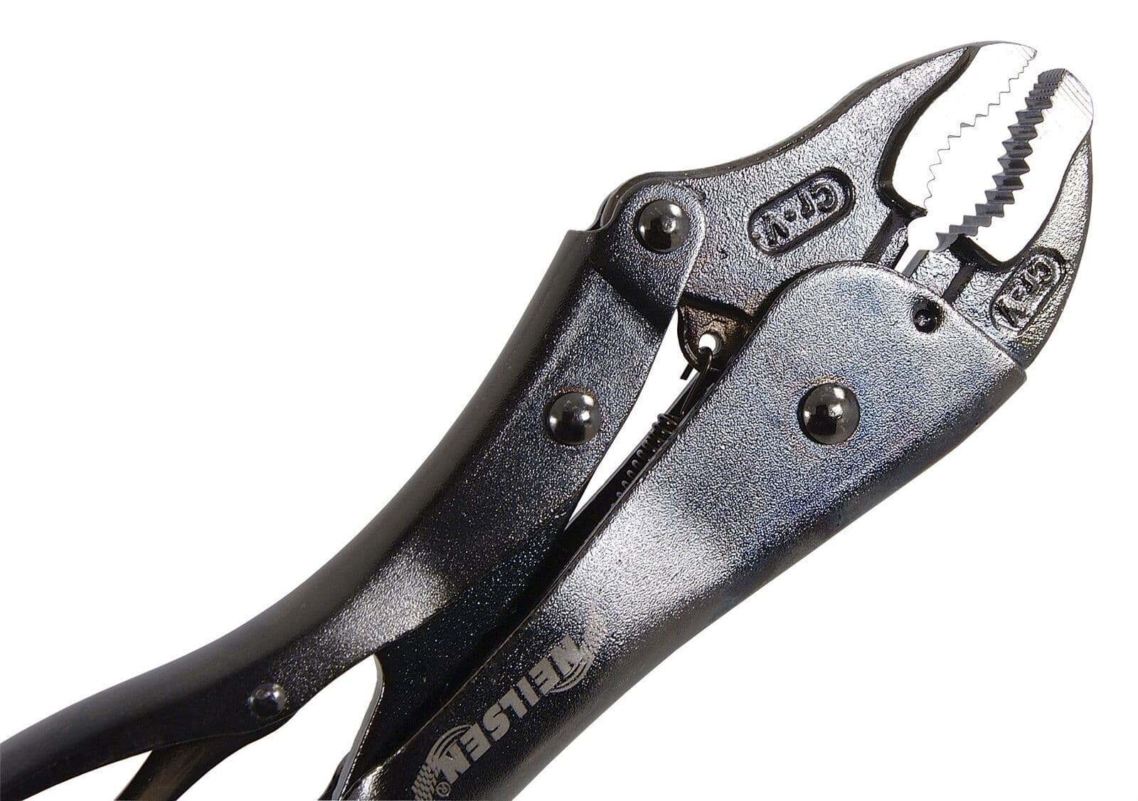 Locking Adjustable Vice Pliers Curved Jaw Mole Grips 10" 250mm
