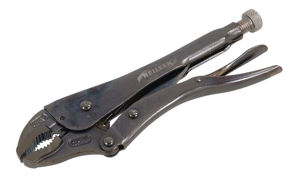 Locking Adjustable Vice Pliers Curved Jaw Mole Grips 10" 250mm
