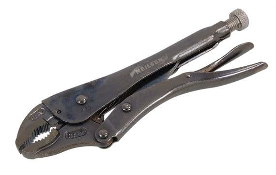 Locking Adjustable Vice Pliers Curved Jaw Mole Grips 10" 250mm