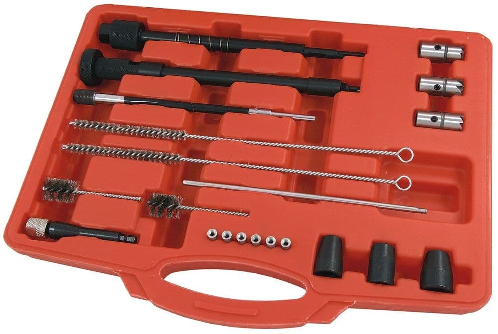 Manhole & Injector Seat Cleaning Set Seat Cutters Guide Seal Puller Brushes