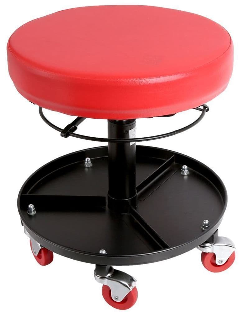 Mechanic Round Creeper Seat - Mobile Work Chair Stool