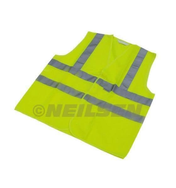 Medium Hi Vis Vest Yellow High Viz Visibility Waistcoat Safety Work ...