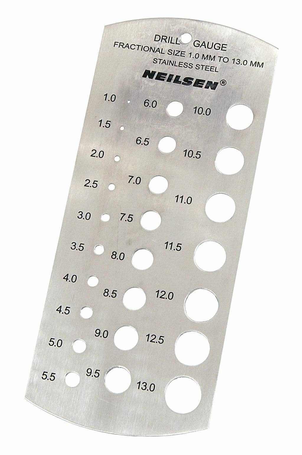 Metric Hss Drill Bit Size Checker Plate Drill Gauge 1mm To 13mm 25 Sizes