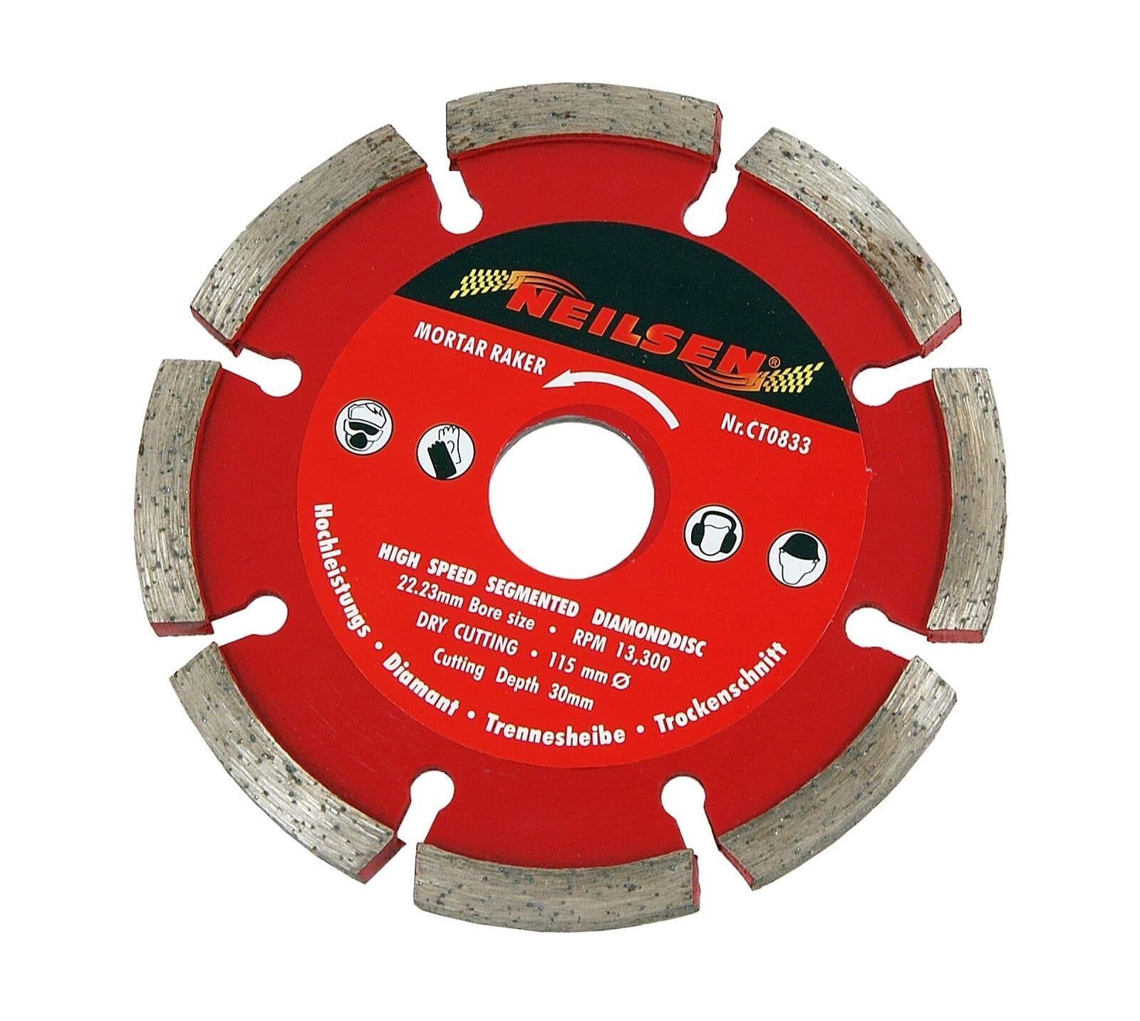 Mortar Raking Disc/ Diamond Pointing Raker Disc 115mm 4 5" Angle ...