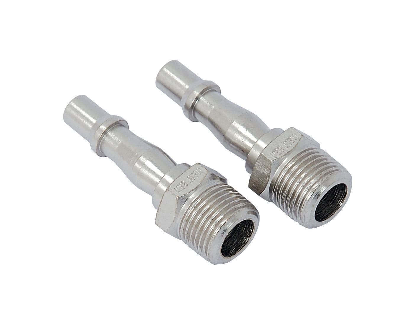 Pack Of 2 Male Airline Bayonet Fitting Connector Set - 3/8" Bsp
