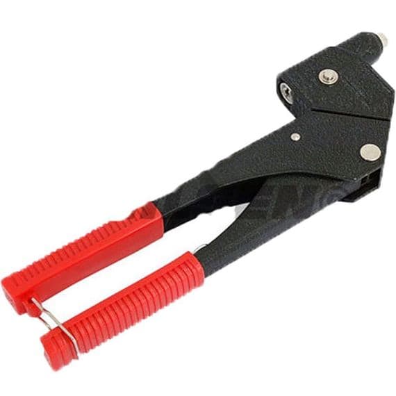 Pop Rivet Gun Swivel Head Riveter- 75 Rivets 4 Nozzles