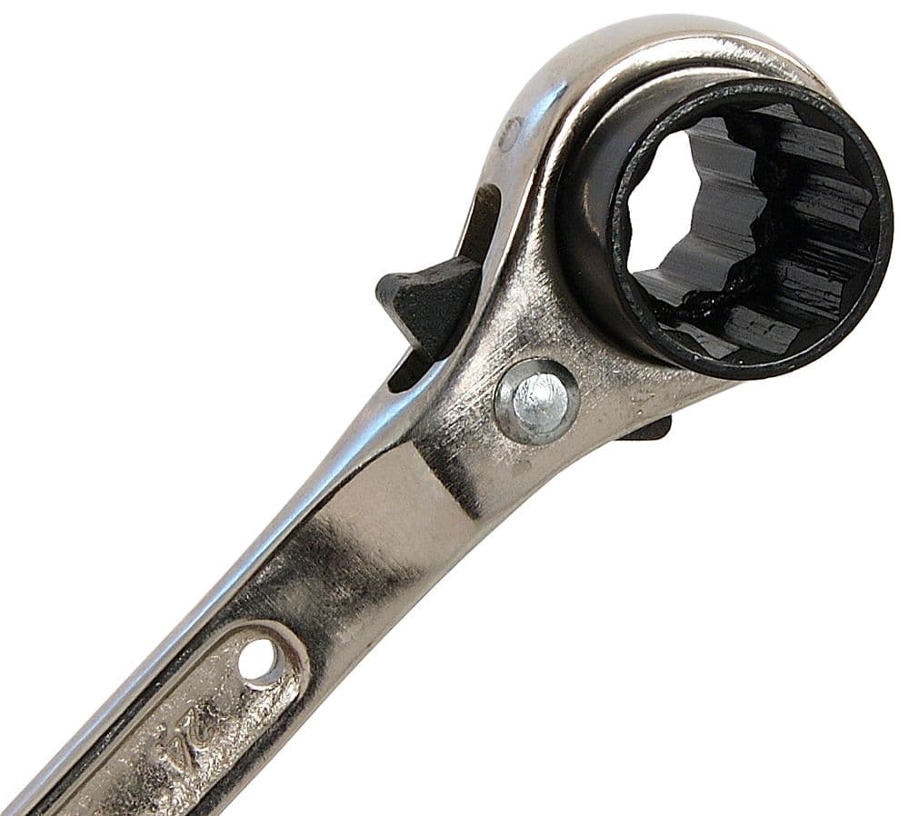 Ratchet Scaffold Podger Spanner - 19mm X 24mm