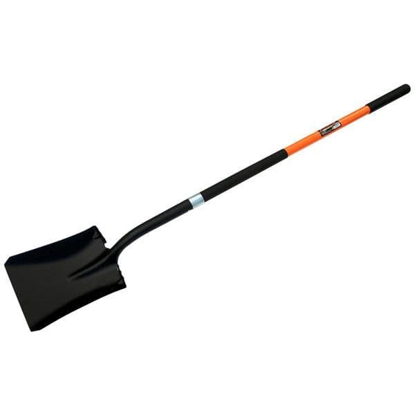 Square Spade Shovel 1480mm Extra Long Fibreglass Rubber Grip Handle ...