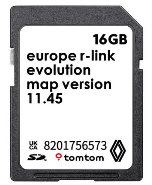 2025-2026 RENAULT R-LINK EVOLUTION SAT NAV SD CARD NAVIGATION MAP V11.45