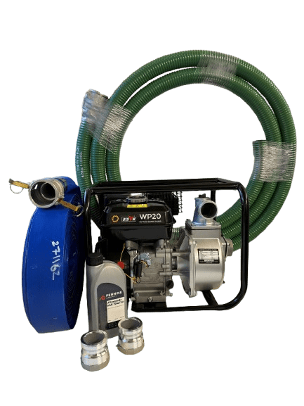 Bison WP20 2" Site Pump Bundle Complete Construction & Flood Pump Kit