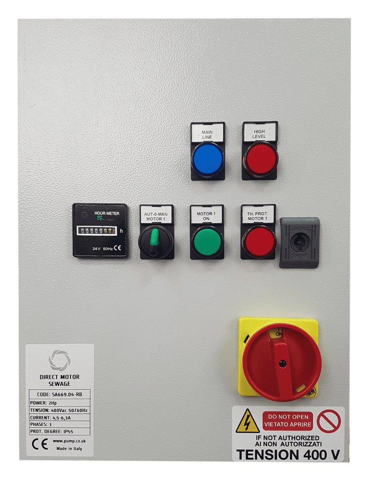 Sewage Pump Control Panel