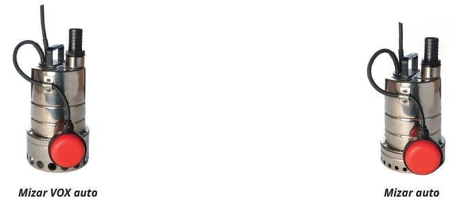 Mizar Submersible Dirty Water Pump