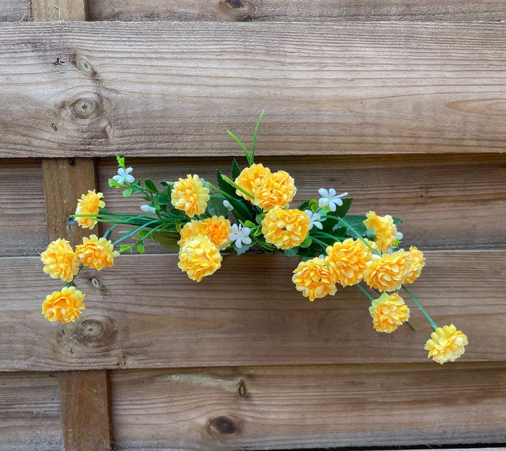 SINGLE LOOSE STEMS - 1 X CORN FLOWER - YELLOW