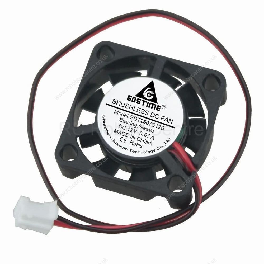 12V Mini ESC Fan 25x25x7mm 2507S-12