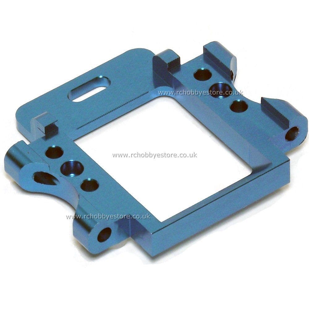 HSP 102060 Blue Aluminium Front Suspension Arm Holder/ Gear Box Mount 1 ...