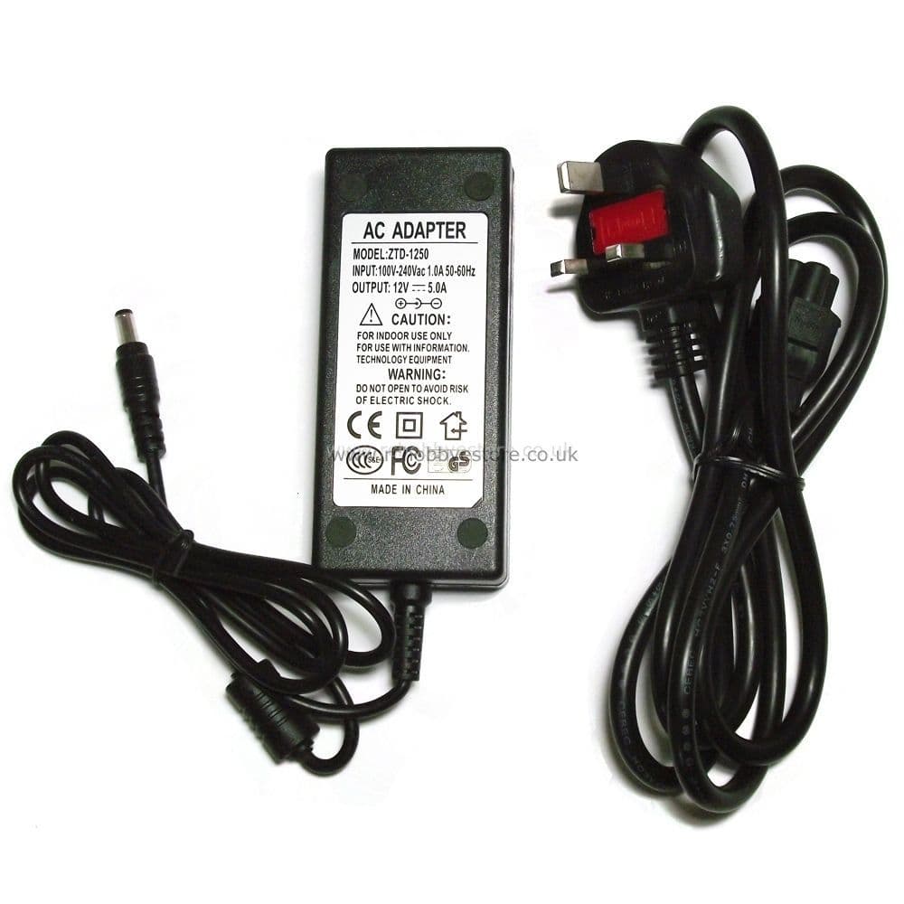 Universal AC Power Supply 12VDC 5A 60VA