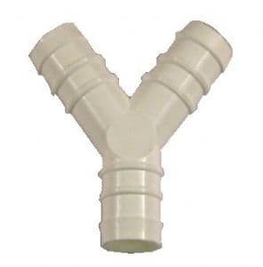 Y piece hose connector 3/4"