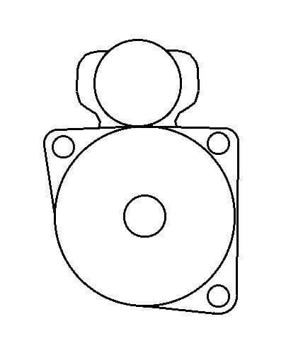 Starter Motor Replaces Cummins 42MT John Deer Caterpillar 42MT 1990483