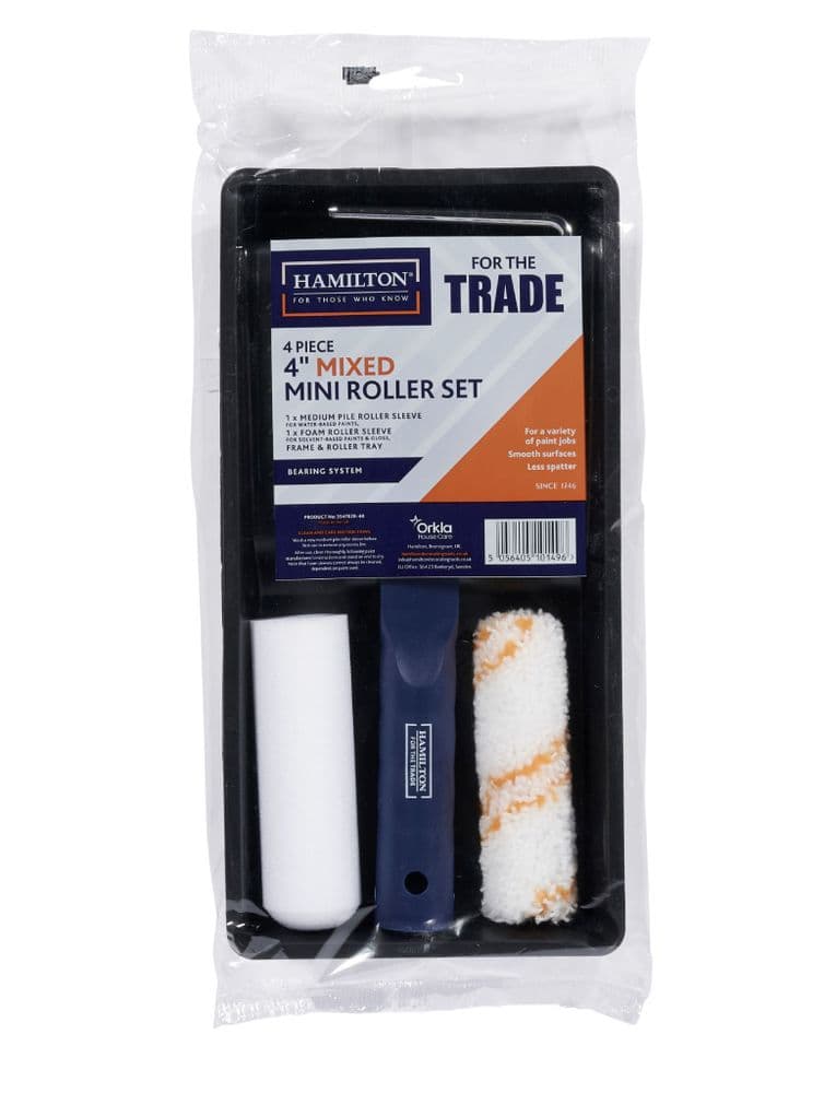 For The Trade 4 Piece 4 Mixed Mini Roller Kit