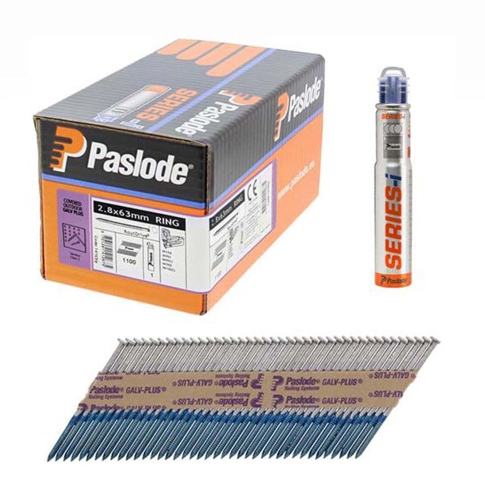 Paslode Galv-Plus Ring Shank Nail IM360 1100 Qty & 1 Fuel Cell