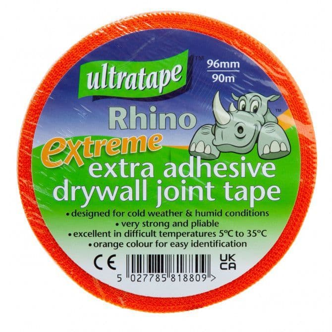 Ultratape Rhino Extra Adhesive Drywall Joint Tape scrim 96mm x 90m