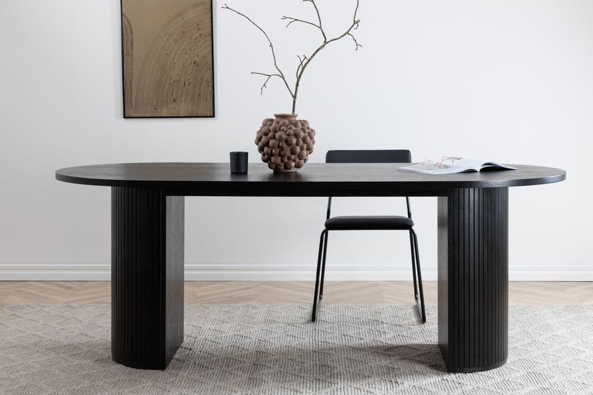 Bianca Oval Dining Table - Black