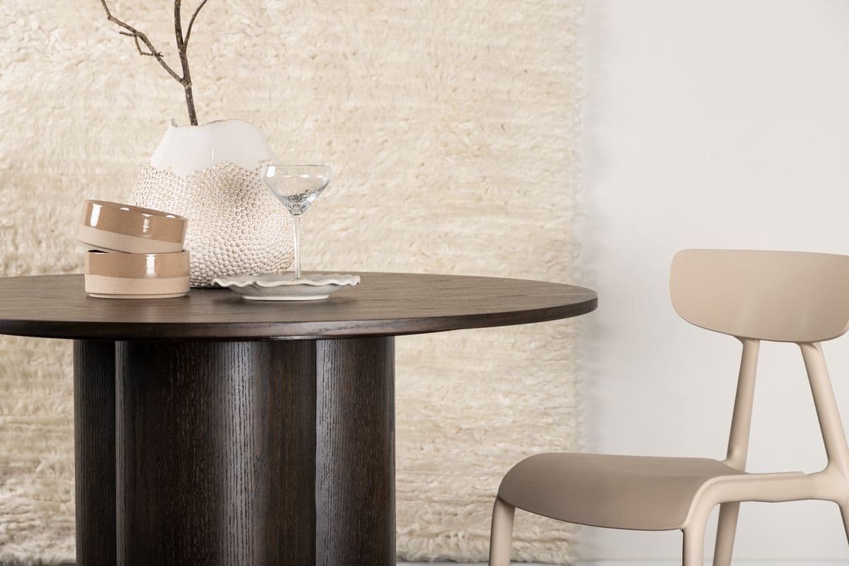 Olivia Mocca Round Dining Table