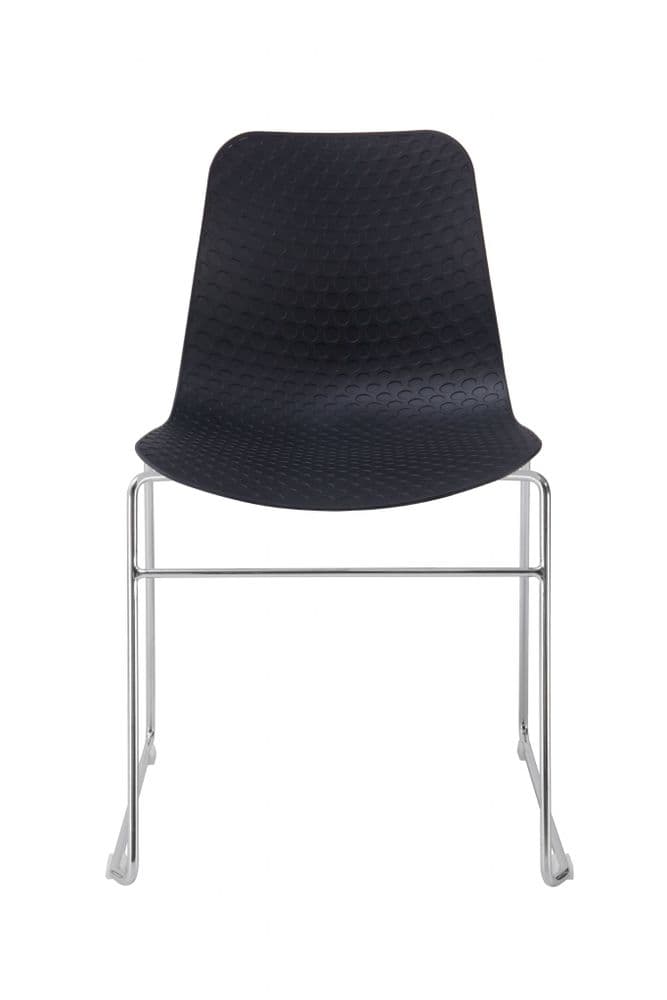 Set of 4 Stackable Alex Chairs-Black