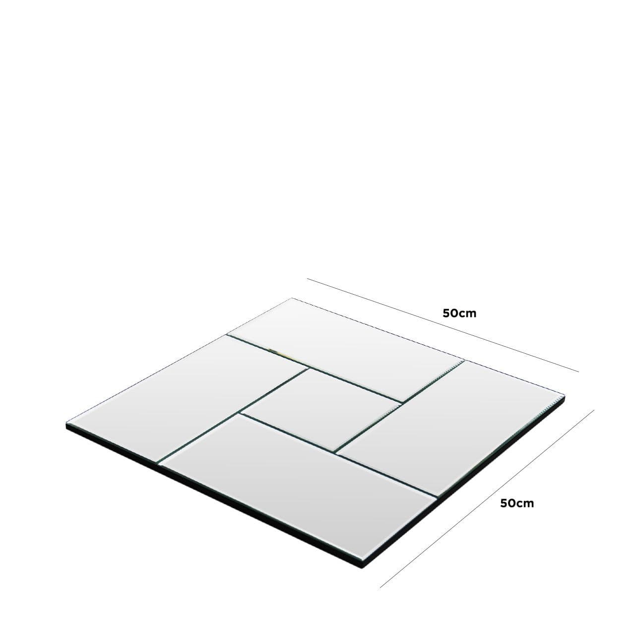 50cm Square Panel Wall Mirror