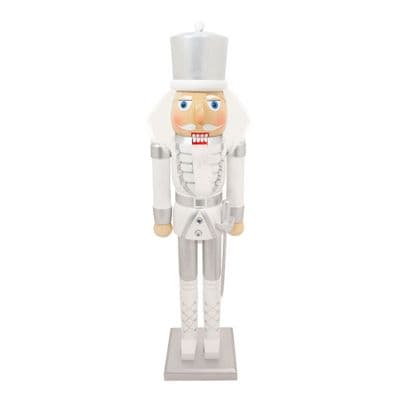 Deluxe Christmas Nutcracker 46Cm - White