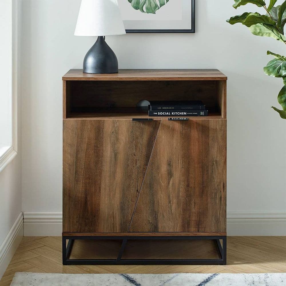 Angle Design 2 Door Accent Sideboard Reclaimed Wood