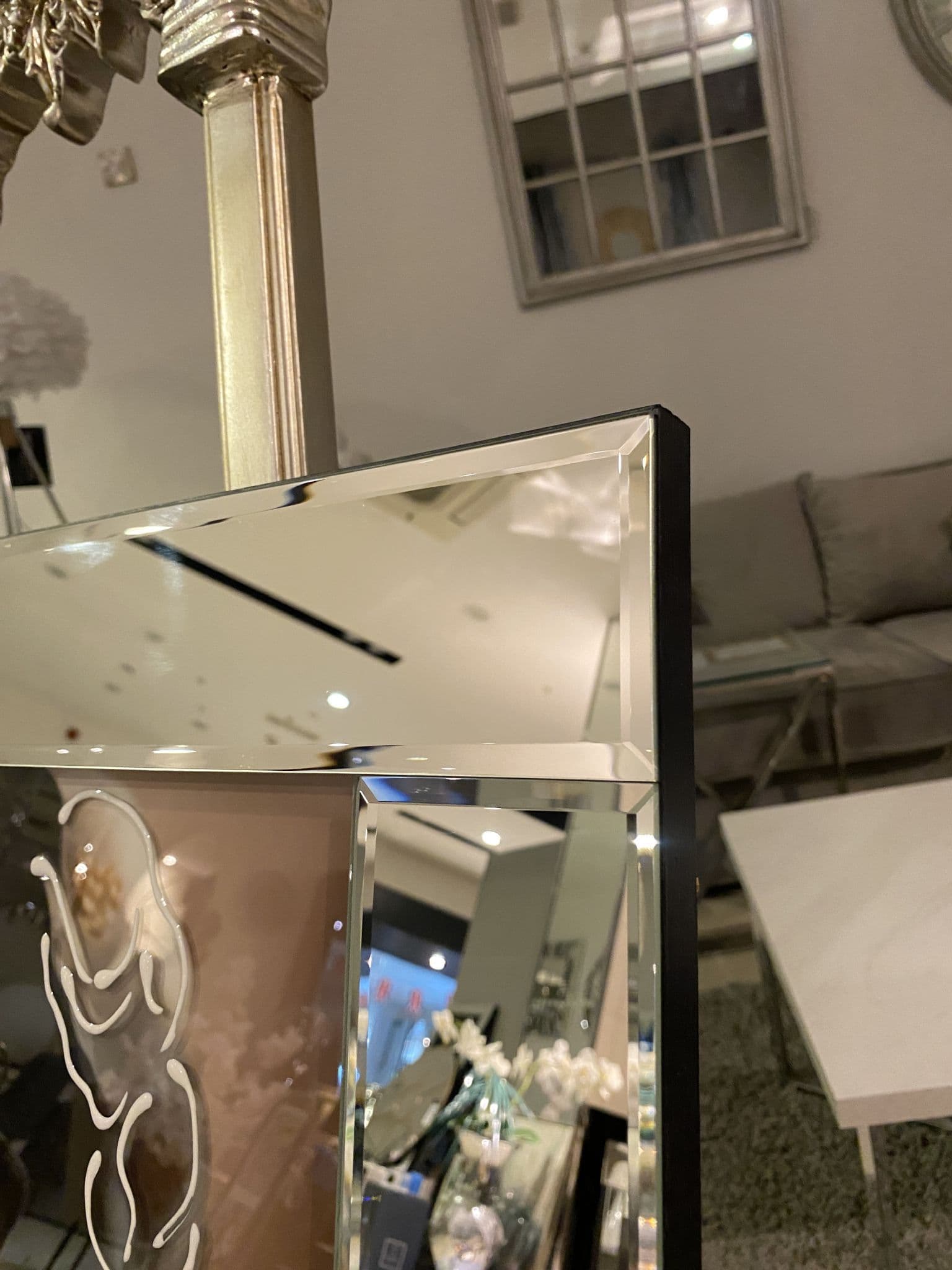 Black African Lady Design 1 Wall Art Mirror Frame 55Cm X 65Cm