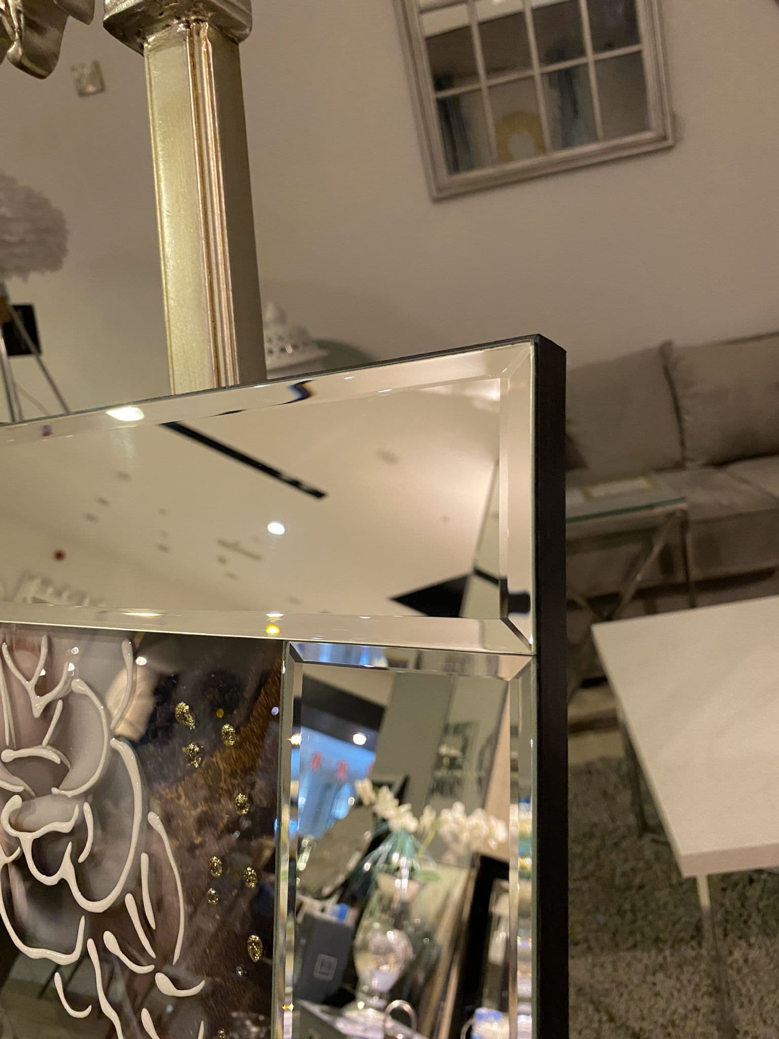 Black African Lady Design 4 Wall Art Mirror Frame 55Cm X 65Cm