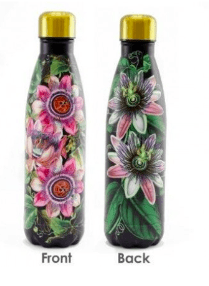 Botanical Metal Flask Water Drinking Bottle