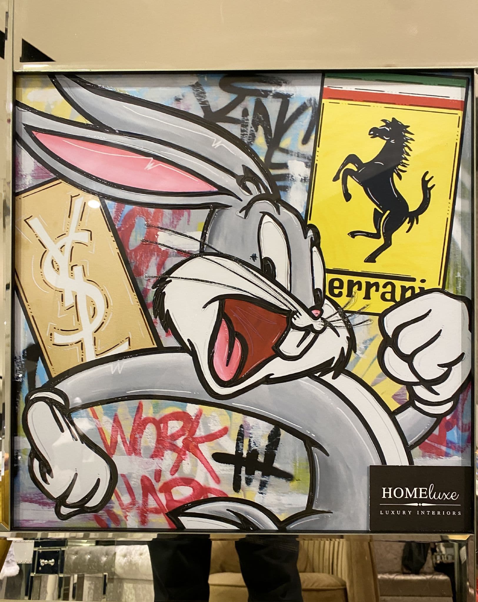 Disney Bugs Cartoon Wall Art Mirror Frame